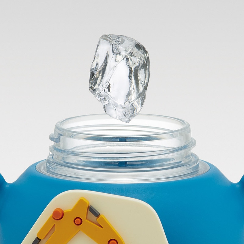 【初売りまとめ買いCP対象商品】ラバー マスコット付き ストロー ボトル 水筒 650ml ショルダーベルト付き 子供 スケーター skater PRMC7ST はたらく クルマ くるま 車 ...