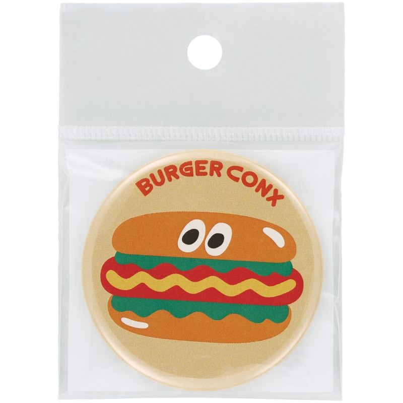 【メール便対象品】 スケーター 缶バッジ カンバッジ キャラクター かわいい おしゃれ アクセント こども skater ZCB57 ホットドック バーガーコンクス BURGER CONX ...