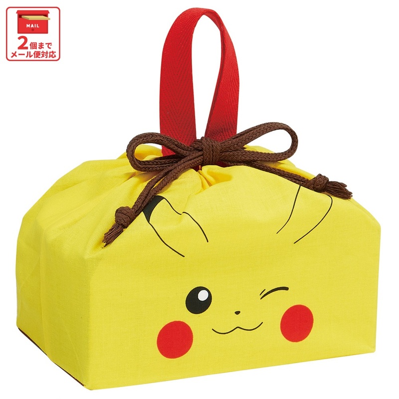 【メール便対象品】 スケーター お弁当袋 幼稚園 キャラクター ランチ巾着 子供 巾着袋 小学生 きんちゃく袋 skater KB7 ポケットモンスター ポケモン ピカチュウ フェイス 25年 ...