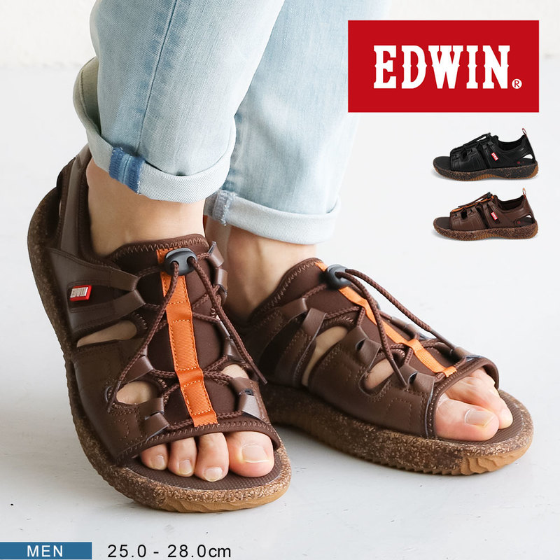 エドウィン サンダル メンズ スポーツサンダル クロージャー バックベルト シンプル コンフォート レジャー アウトドア EDWIN 5106 | BRAND（ブランド）,E,EDWIN ...