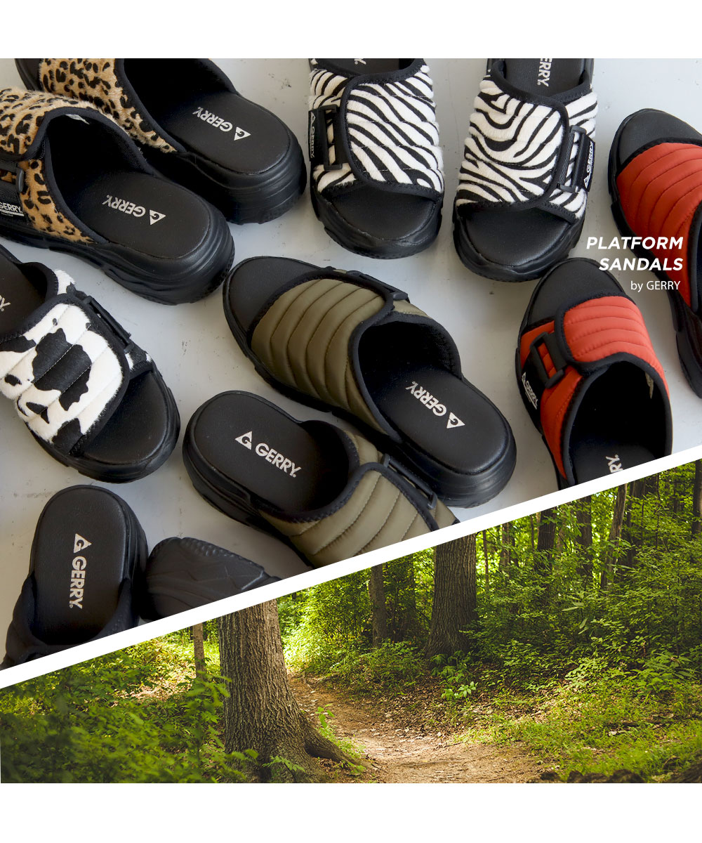 ジェリー サンダル レディース 厚底 スライドサンダル リカバリーサンダル 厚底サンダル シャワーサンダル サイズ調整 黒 gerry 5558 | BRAND（ブランド）,G,GERRY ...