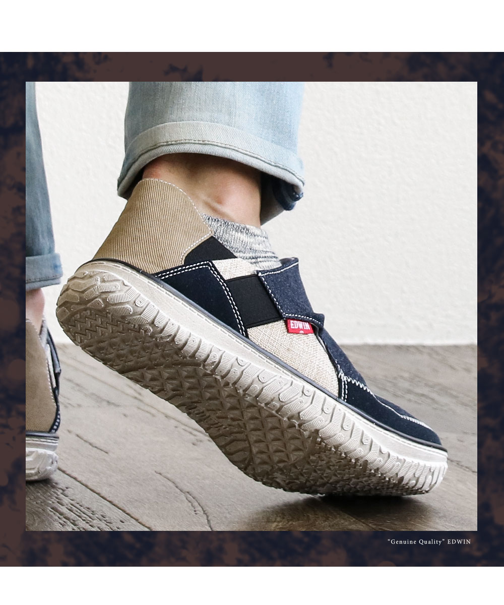 エドウィン スニーカー メンズ おしゃれ スリッポン かかとが踏める カジュアル 黒 メンズスニーカー ブラック ブラウン edwin 7745 | BRAND（ブランド）,E,EDWIN ...