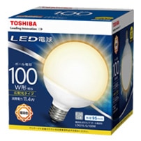 LED電球 TOSHIBA（東芝ライテック） E26口金 広配光タイプ 電球色 ボール電球形100W形相当 LDG11L-G/100W | LED電球・直管ランプ,LED電球,T形・ボール形 ...