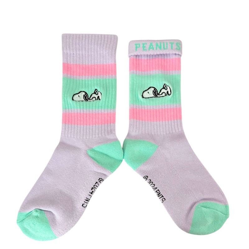[公式] PEANUTS スヌーピー カラフルラインソックス スリープ | キャラクター,スヌーピー（PEANUTS) | SMALL PLANET ONLINE