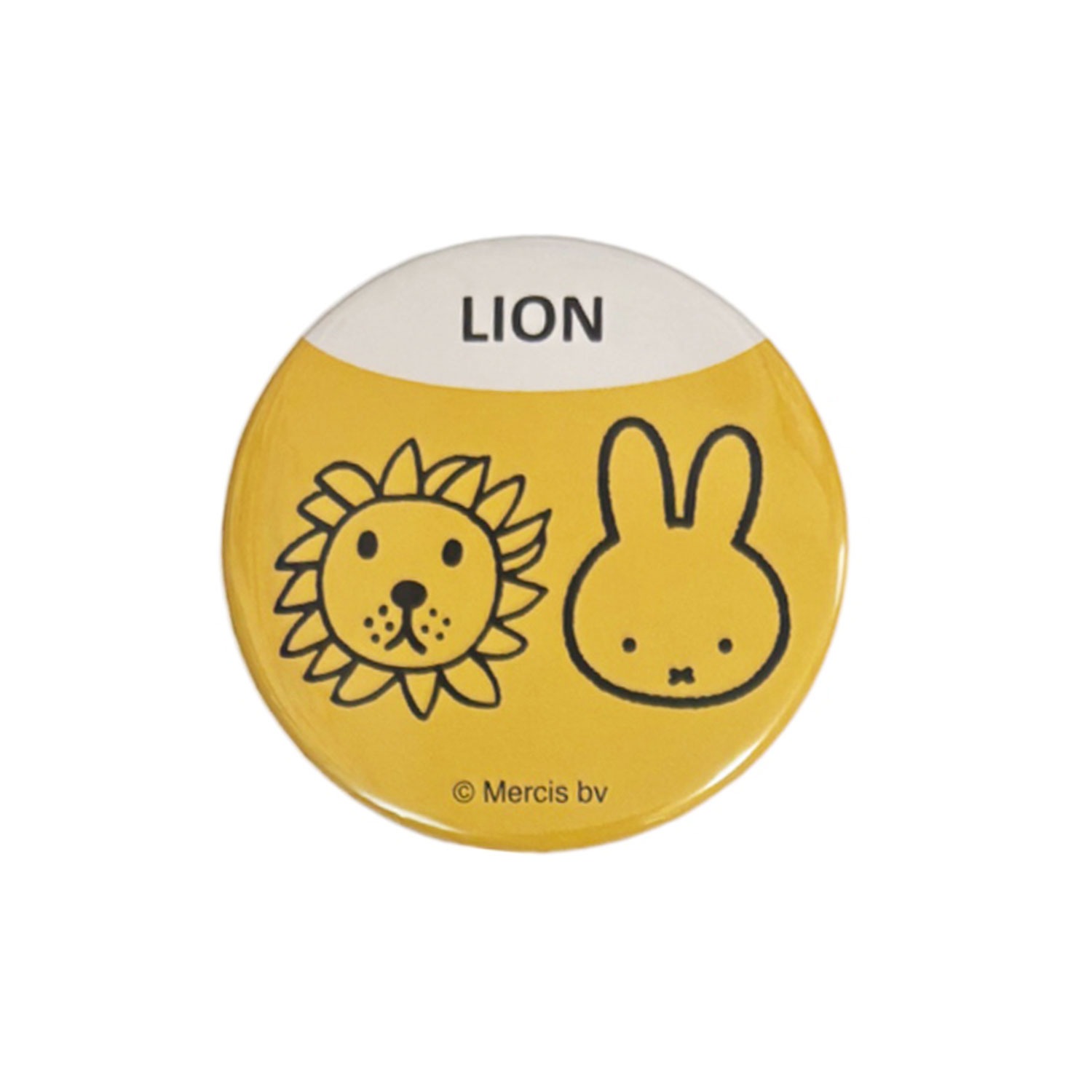 MIFFY & ANIMALS 缶バッジ LION | キャラクター ,ミッフィー（ディック・ブルーナ） | SMALL PLANET ONLINE