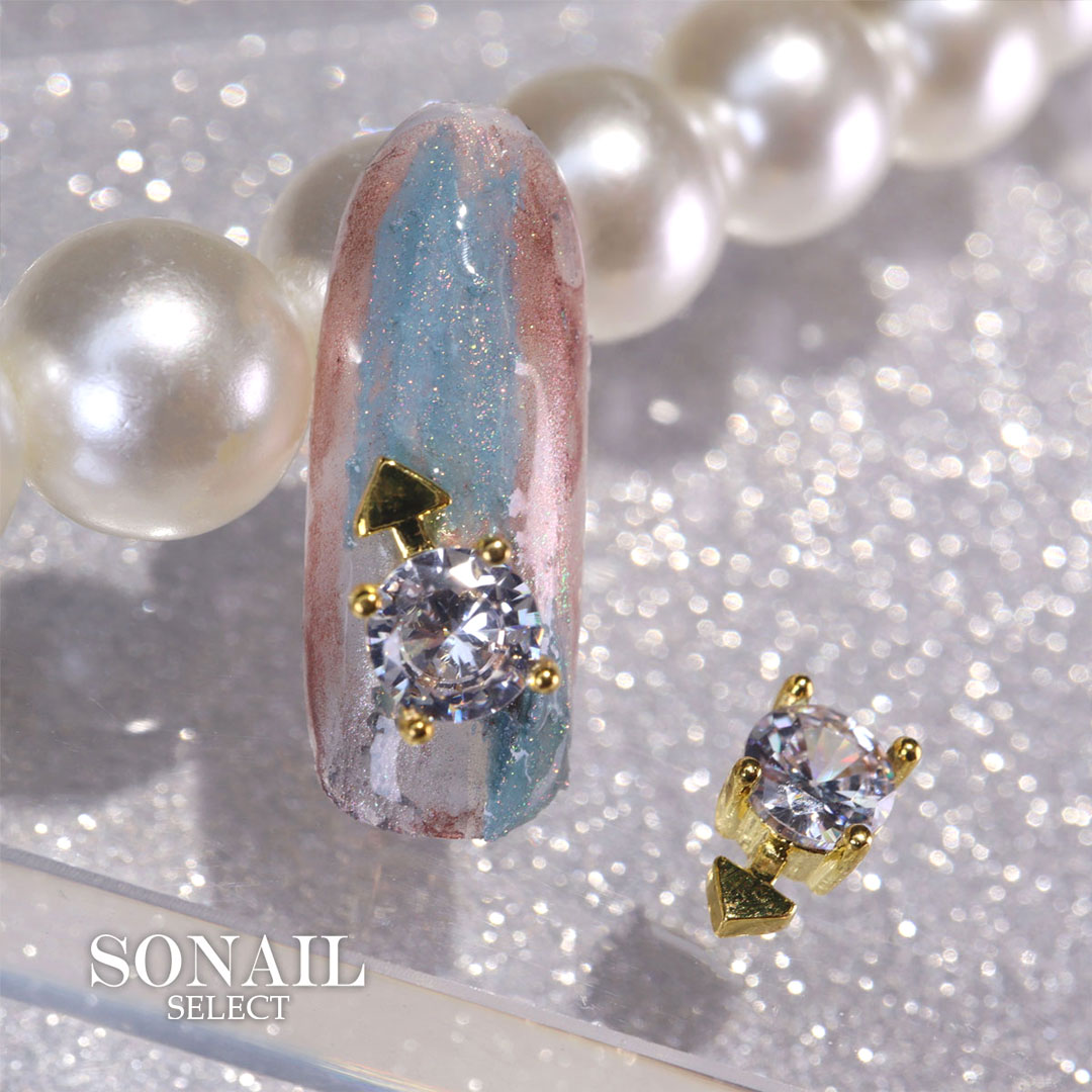 SONAIL アローマーク ラウンドビジュー ゴールド FY001655 | パーツ | SONAIL SELECT