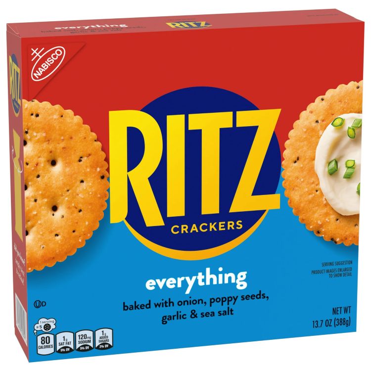 【アメリカウォルマート品】RITZ エブリシングクラッカー 約388g RITZ Everything Crackers, Snacks ...