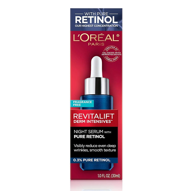 ロレアルパリ リバイタリフト ピュアレチノール配合 ナイトセラム 30ml