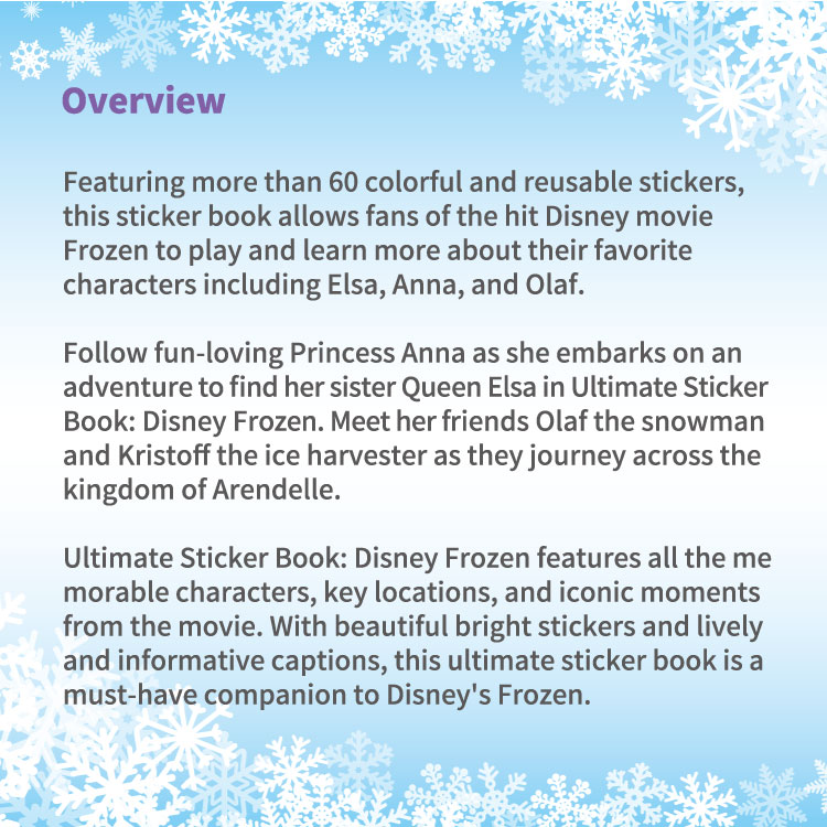 【洋書】アナと雪の女王 アルティメット・ステッカーブック Ultimate Sticker Book Frozen シール フルカラー エルサ ...