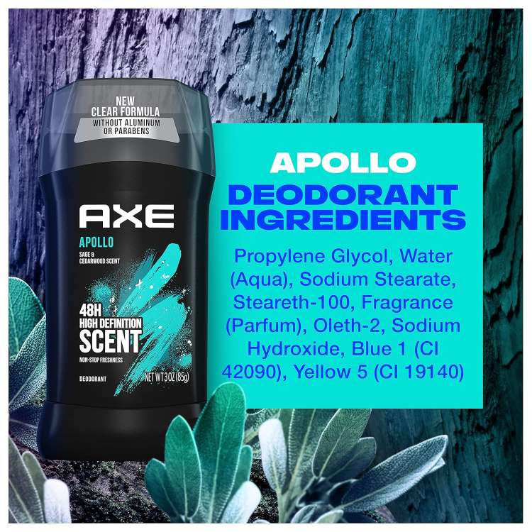 アックス アポロ アルミニウムフリー デオドラントスティック セージ&シダーウッドの香り 85g (3oz) AXE Apollo Aluminum Free Deodorant Stick ...
