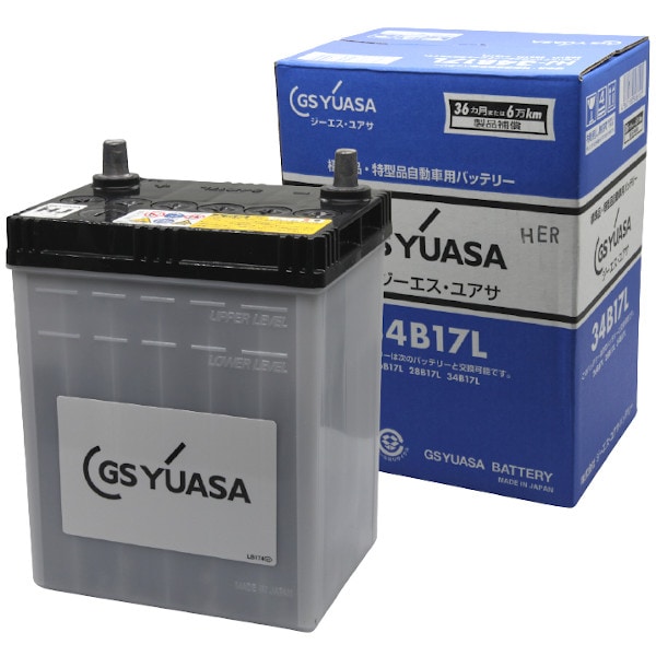 HJ-34B17L GSﾕｱｻﾊﾞｯﾃﾘｰ | 【自動車用バッテリー】【国産車用バッテリー】,GSユアサ | | SPHKK(総合パーツ販売株式会社）