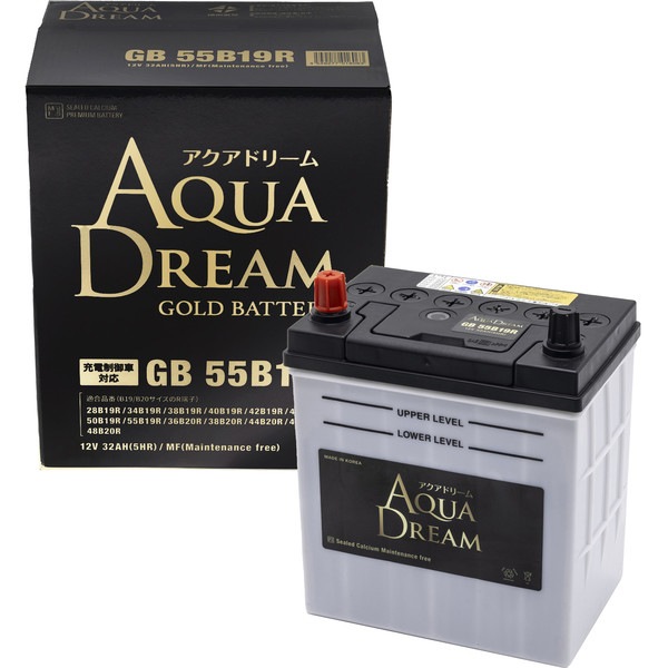 GB55B19Rｱｸｱﾄﾞﾘｰﾑｺﾞｰﾙﾄﾞﾊﾞｯﾃﾘｰ | 【自動車用バッテリー】【国産車用バッテリー】,AQUA DREAM | | SPHKK(総合パーツ販売株式会社）