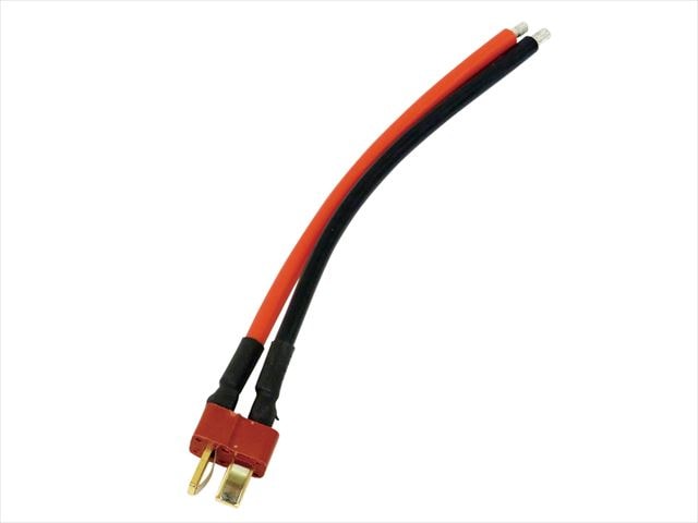 T型2Pコネクターオス 14Gワイヤー100mm付 T type 2P connector male (14G wire 100mm ...