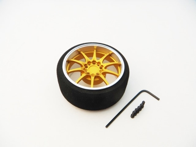 アルミステアリングMFホイール Papi Racing( (Fゴールド/クロームリム) Aluminum Steering Wheel ...