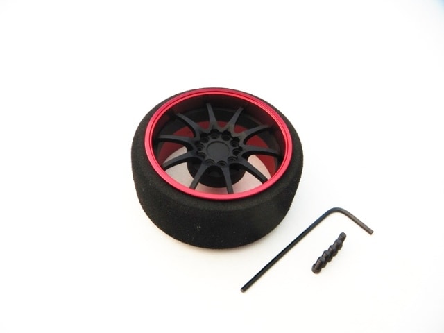 アルミステアリングMFホイール Papi Racing (Fブラック/レッドリム) Aluminum Steering Wheel Papi ...