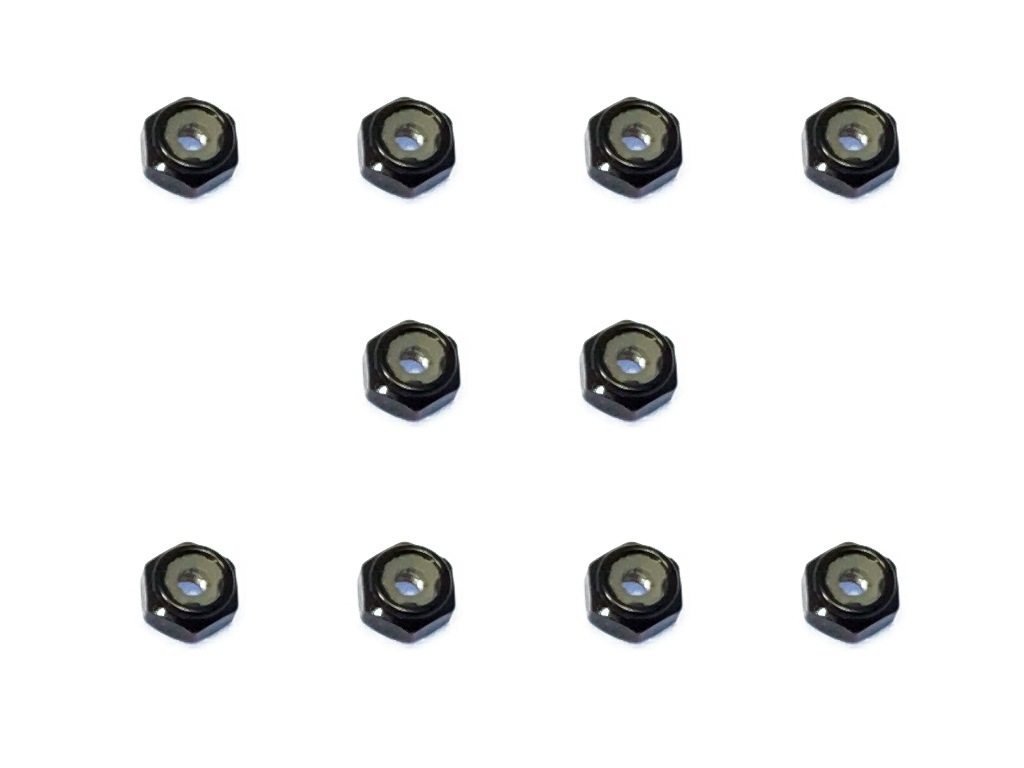 アルミ薄型ナイロンナット M2 （ブラック) 10pcs M2 Aluminum Lock nut thin type (Black) 10pcs | すべての商品 | SQUARE 製品 ...