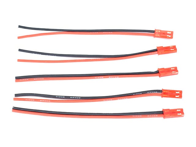 BECコネクター オスセット(コード長100mm) 5個入 BEC Connector Male set (Code100mm) 5pcs ...