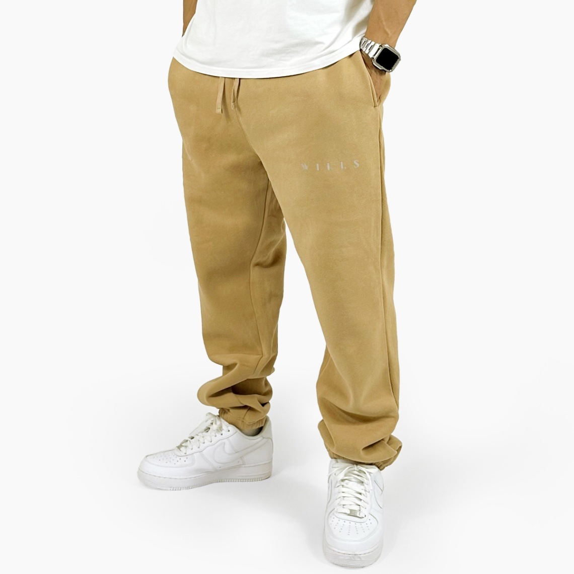 ESSENTIALS REFLECT PANTS - TAN | BOTTOMS | WILLS FITNESS