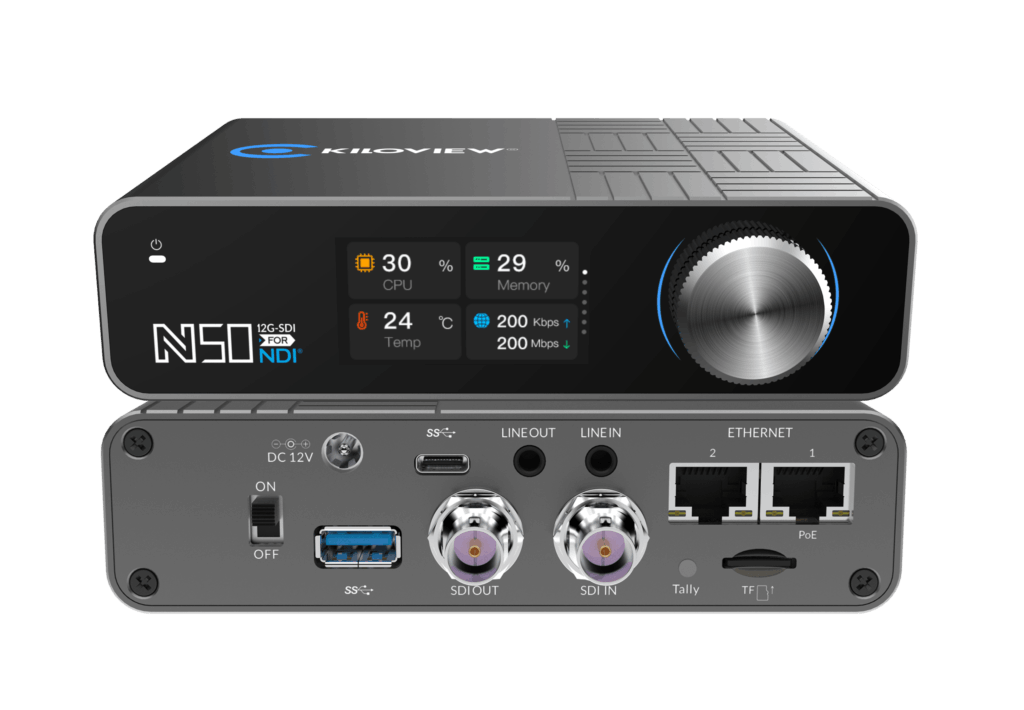 STAR | Kiloview N50 12G SDI/USB ⇄ NDIおよびNDI|HXエンコーダー/デコーダー | 映像制作,映像配信機器