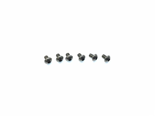 チタンヘックスビス ボタン3×4 6pcs Titanium hex screw Button 3×4 6pcs. | ネジ,六角穴M3チタン ...