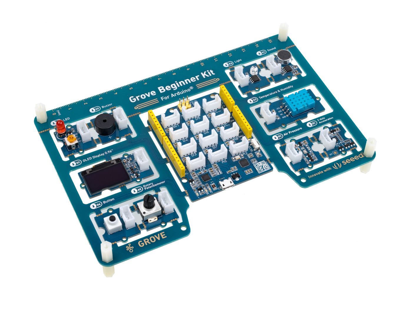 Grove Beginner Kit for Arduino - All-in-one Arduino Compatible Board ...