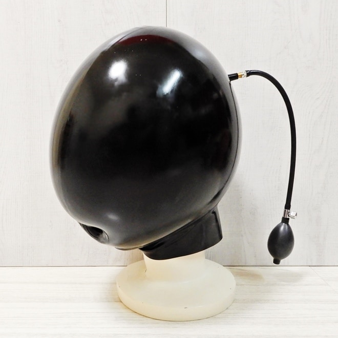 【Latexa】Inflatable Mask with Opening for Mouth[Black][XL] | すべての商品 ...