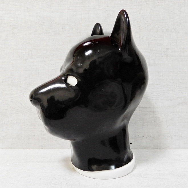 【Bizarre-Rubber-Shop】Dog Mask with Zip(マウスホール無し)[Black][One Size ...