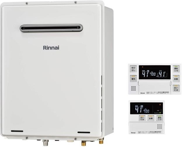 リンナイ ガスふろ給湯器 オート 24号 屋外壁掛形 RUF-A2405SAW(C) リモコンセットMBC-240V付 | 給湯器,屋外壁掛形 | スイスイマート