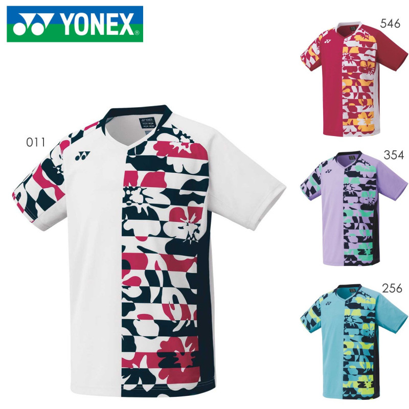 YONEX 10504 メンズゲームシャツ(フィットスタイル) トップス テニス・バドミントンウェア(ユニ/メンズ) ヨネックス 2023SS【日本バドミントン協会検定合格品/メール便可 ...