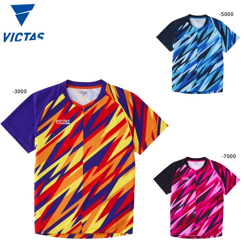VICTAS 612311 フラグメントゲームシャツ アパレル（ユニ） 卓球 ヴィクタス【メール便】 | 【SUNFAST】スポーツ用品の通販ショップ