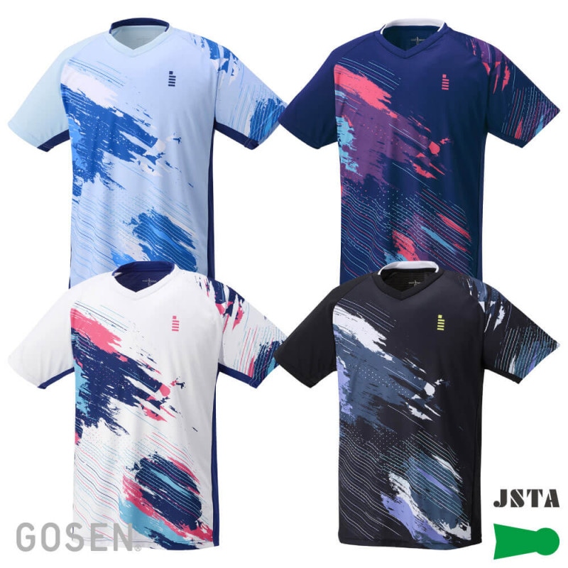 GOSEN T2440 ゲームシャツ アパレル バドミントンウェア(ユニ) テニス・バドミントン ゴーセン 2024FW【日本バドミントン協会審査合格品/メール便可】 | 【SUNFAST ...