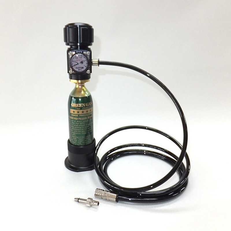 №22300 可変レギュレーター スタートセット（グリーンガス1本）（ストレートホース） | グリーンガスレギュレーター,グリーンガス ...