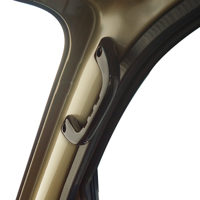 アトレー S700V S710V アルミ アシストグリップ ブラック 運転席 助手席 2P グラブ ハンドル 純正交換 タイプ 左右 新品