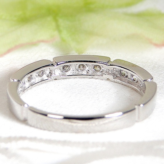 Pt950/K18YG【0.3ct】ダイヤモンド エタニティ リング