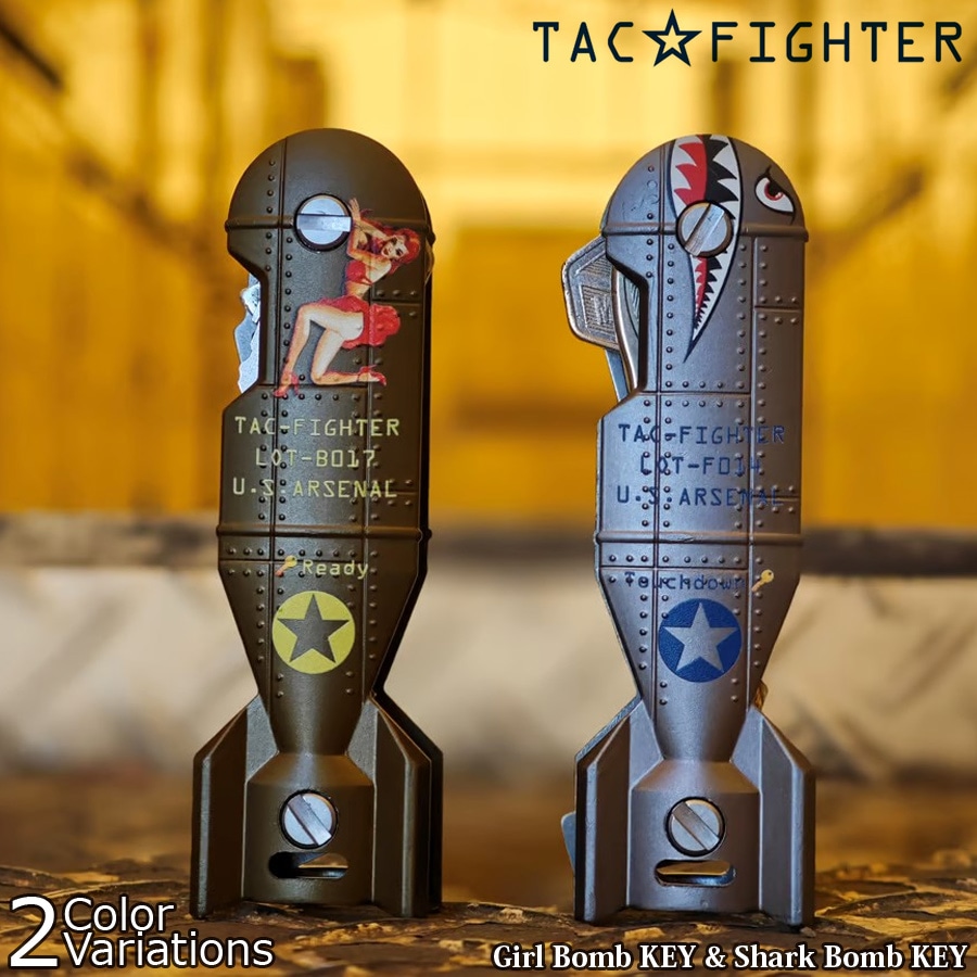ミリタリーショップ専門店 SWAT | TAC FIGHTER Girl Bomb Key & Shark Bomb KEY 【メール便 ...