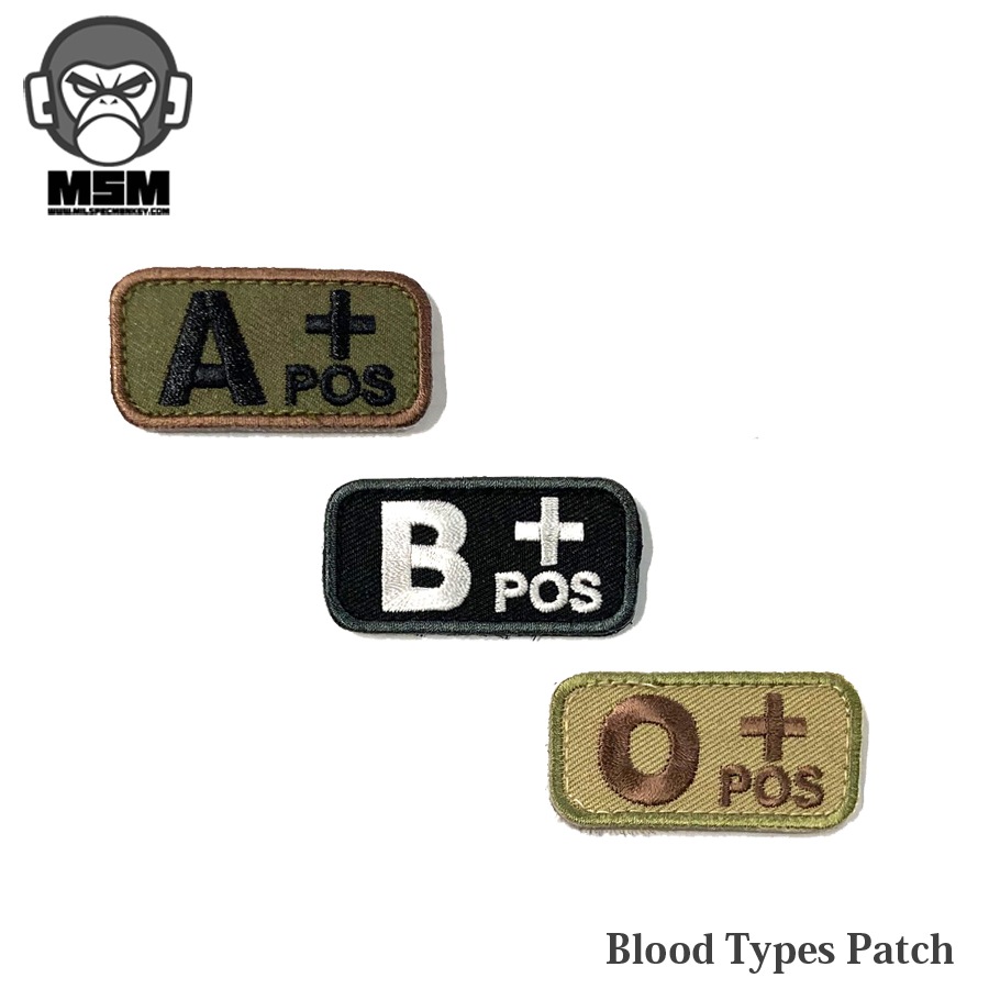 ミリタリーショップ専門店 SWAT | Mil Spec Monkey(ミルスペックモンキー) Blood Types Patch 【メール便 ...