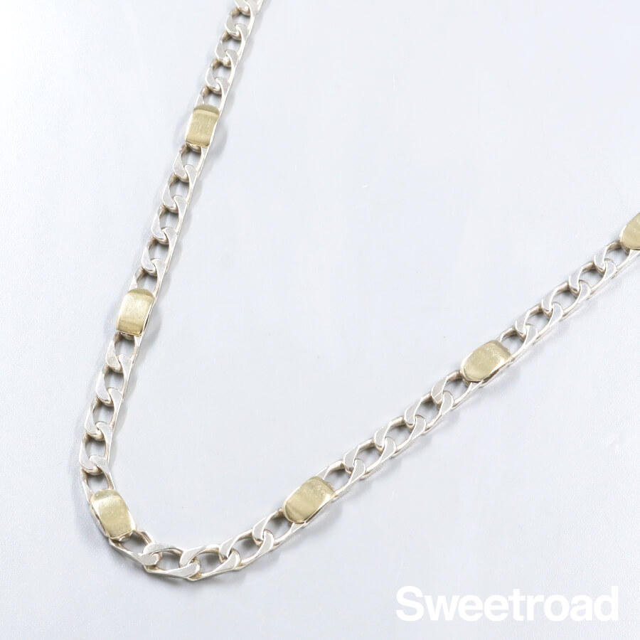 ヴィンテージティファニー チェーンネックレス 18KYG・925シルバー w-30013 | スイートロード-Sweetroad ...