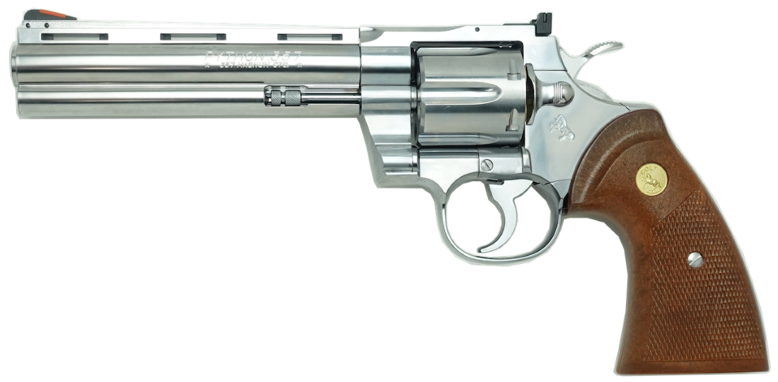 TANAKA Colt Python 357Magnum 6inch R-model ABS ステンレス･フィニッシュ ガスガン ...