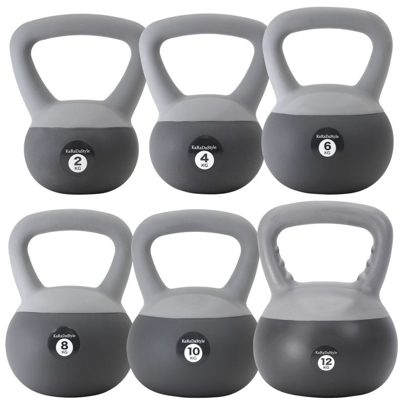 ケトルベル ソフトタイプ 2kg 4kg 6kg 8kg 10kg 12kg セット ワイドハンドル 握りやすいグリップ トレーニング ソフトケトルベル 器具 ウエイト 体幹 持久力 筋肉 ...