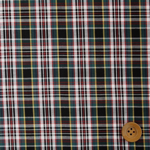 リバティプリント 【先染タナローンチェック】（Tartan Check タータン・チェック）ホワイト＆レッド【3265100・1】 | タナ ...