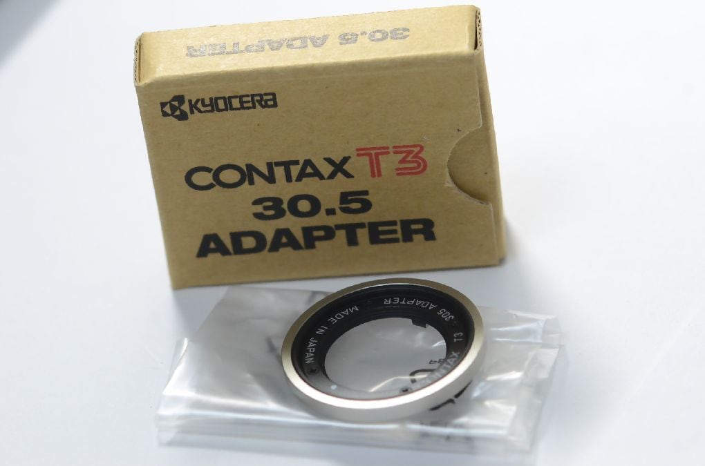 新同 ほぼ使用感ない 】CONTAX T3 30.5 ADAPTER 元箱付 アダプター コンタックス [管KY38 | フィルムコンパクト ...