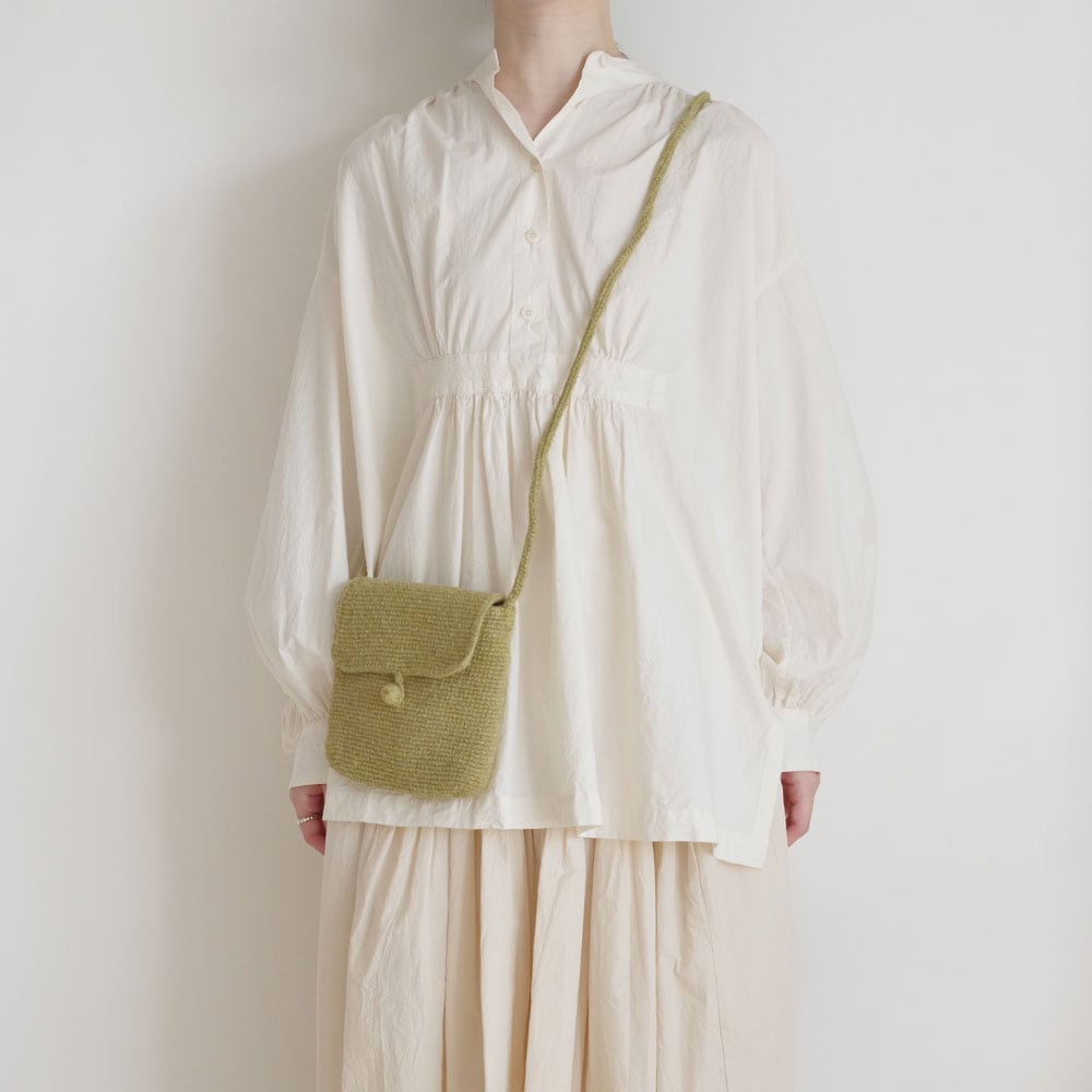 sophie digard ソフィーディガール : S118 ウールショルダーポシェット(グリーン) | Bag | trip&things 通販・販売