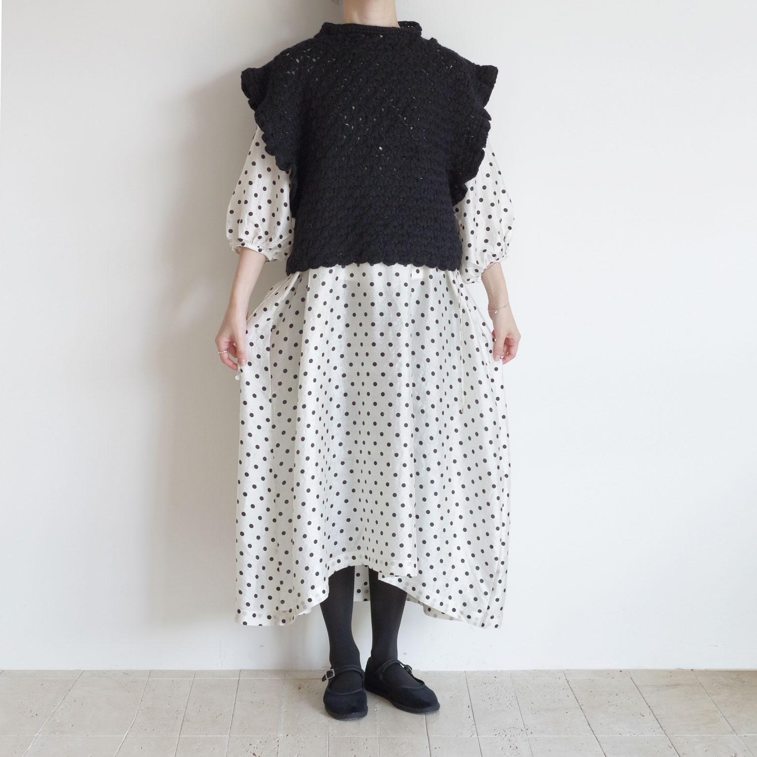 BUNON ブノン : Hand Crochet Gilet ハンドクロシェジレ | Tops | trip&things 通販・販売