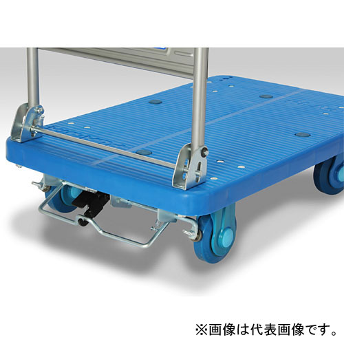 【タニックスショップ】カナツー PLA300-DX-UR-DS｜静音(セイオン)台車 PLA300-DX-UR-DS ハンドル折りたたみ式 ウレタンキャスター ストッパー付