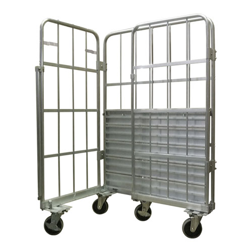 ヤマト・インダストリー アルミ製コンビテナー LRC80-AL W1100×D800×H1700mm | タニックスショップ-台車館