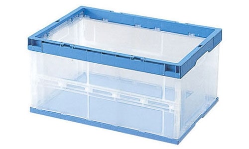 【コンテナ館】積水テクノ成型 オリタタミコンテナ(透明タイプ) OC-40L