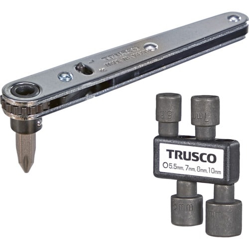TRDB-S TRUSCO ボックスビットラチェットドライバーセット トラスコ中山 即配・速配ならプロ向け電材・照明器具オンラインショップのタロトデンキにお任せください。