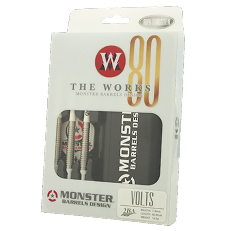 MONSTER DARTS【モンスターダーツ】 ザ ワークス80 ヴォルツ (VOLTS Tungsten80%) | ダーツ 2BAバレル ...