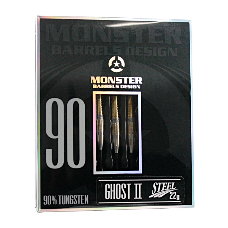 MONSTER DARTS【モンスターダーツ】 ゴースト2 (GHOST2 STEEL Tungsten90%) | ダーツ ハードダーツ 20.4g｜90% TUNGSTEN BARRELS ...