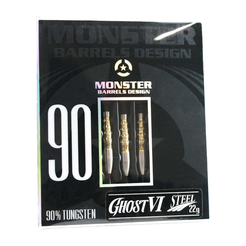 MONSTER DARTS【モンスターダーツ】 ゴースト6 (GHOST6 STEEL Tungsten90%) | ダーツ ハードダーツ 20.4g｜90% TUNGSTEN BARRELS ...